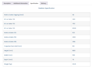 How do I calculate the radiator size for a room?