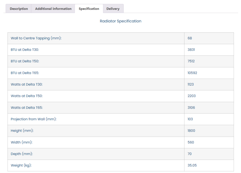 How do I calculate the radiator size for a room?